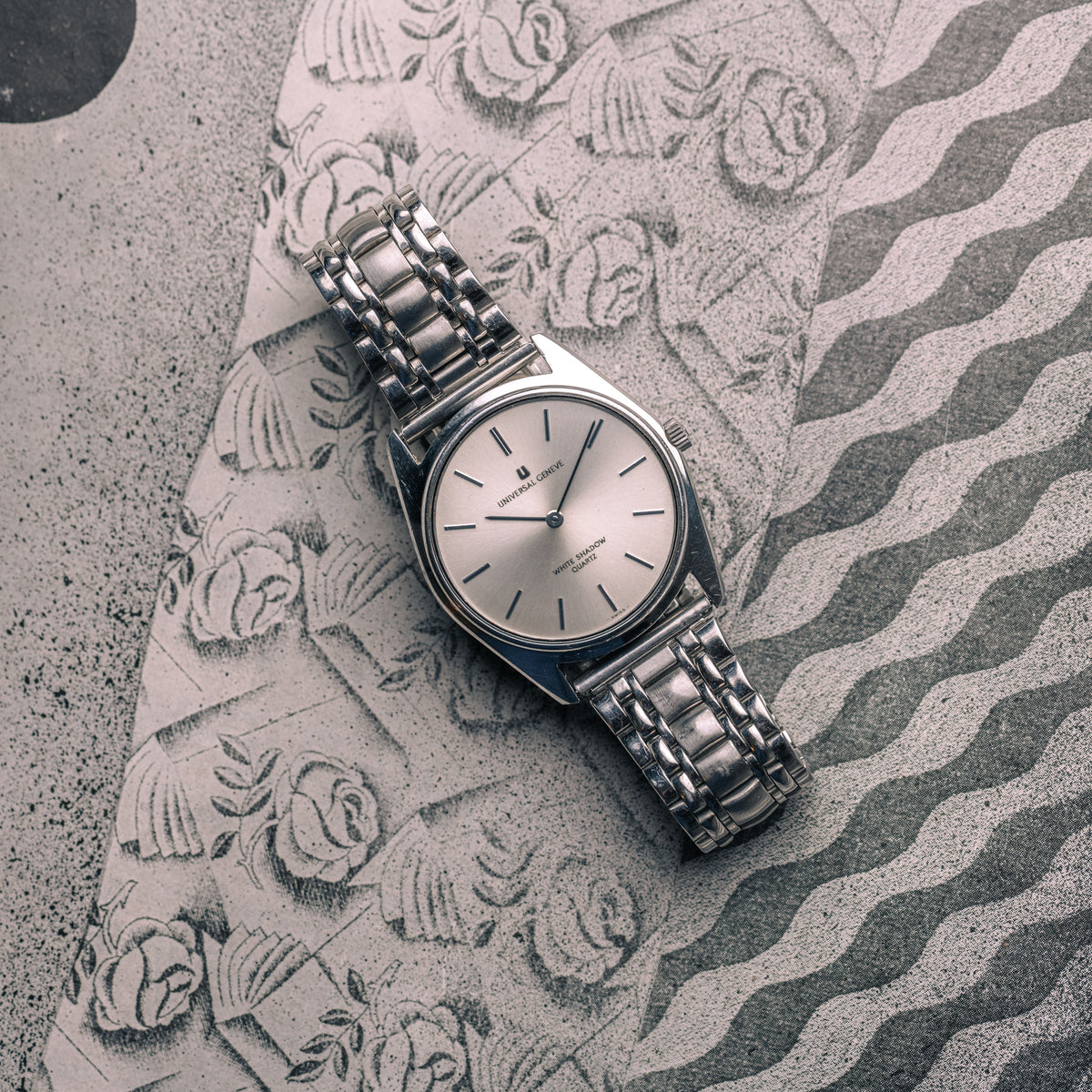 Universal white shadow quartz – WatchArch